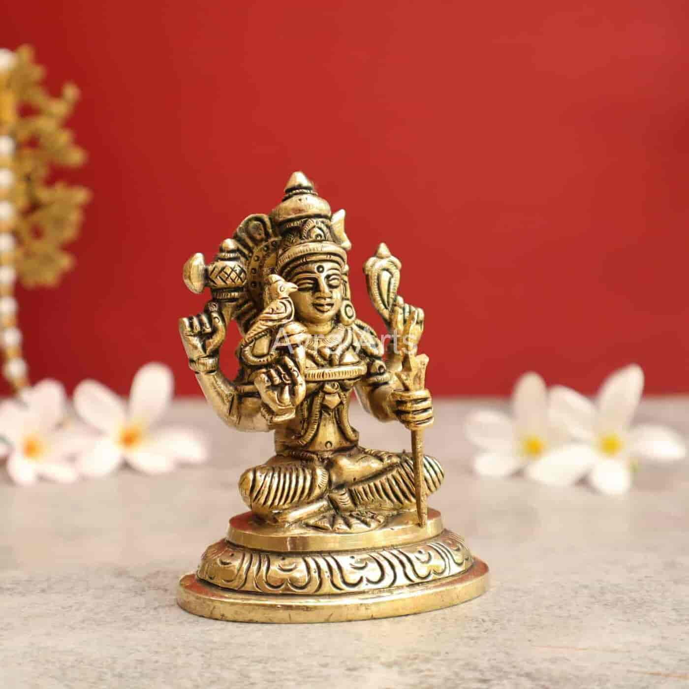Fine Brass Goddess Rajarajeshvari Tripura Sundari Lalita Devi Statue ...