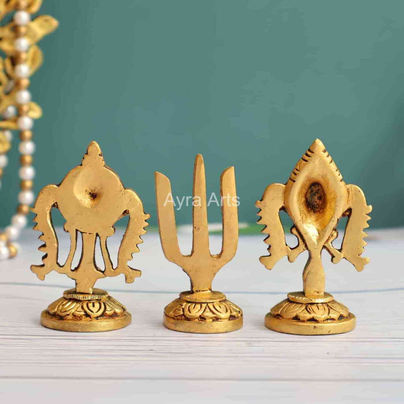 Shanku Chakra Namam Lord Vishnu Balaji Auspicious Holy Symbol Decor Set ...