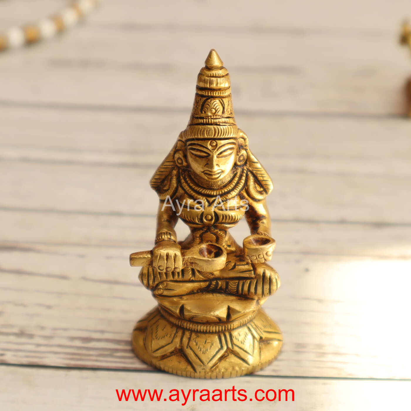 Brass Annapurna Devi Idol Goddess Annapurni Maa Statue Hindu Goddess of ...